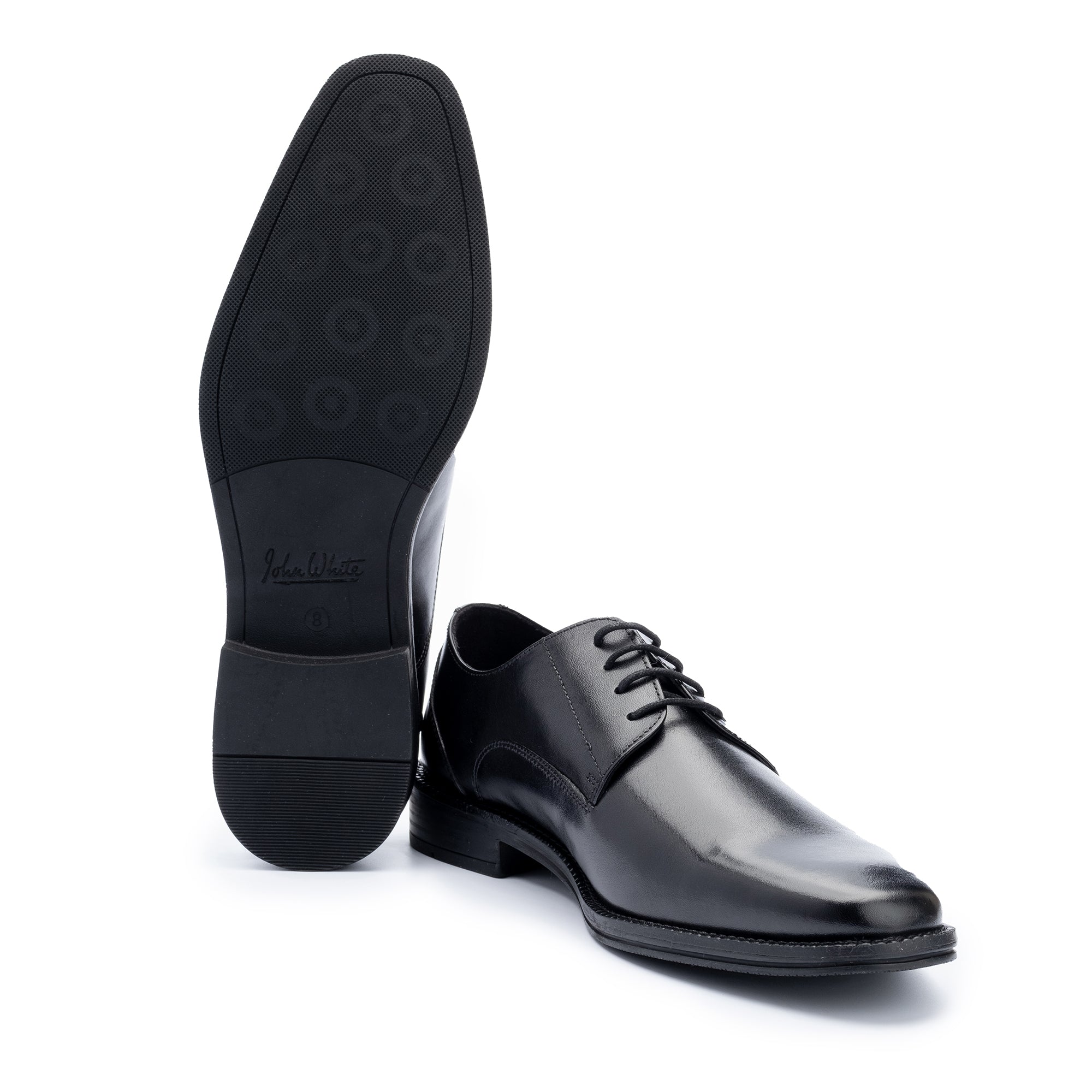 Rudd Black Derby Shoes – John White